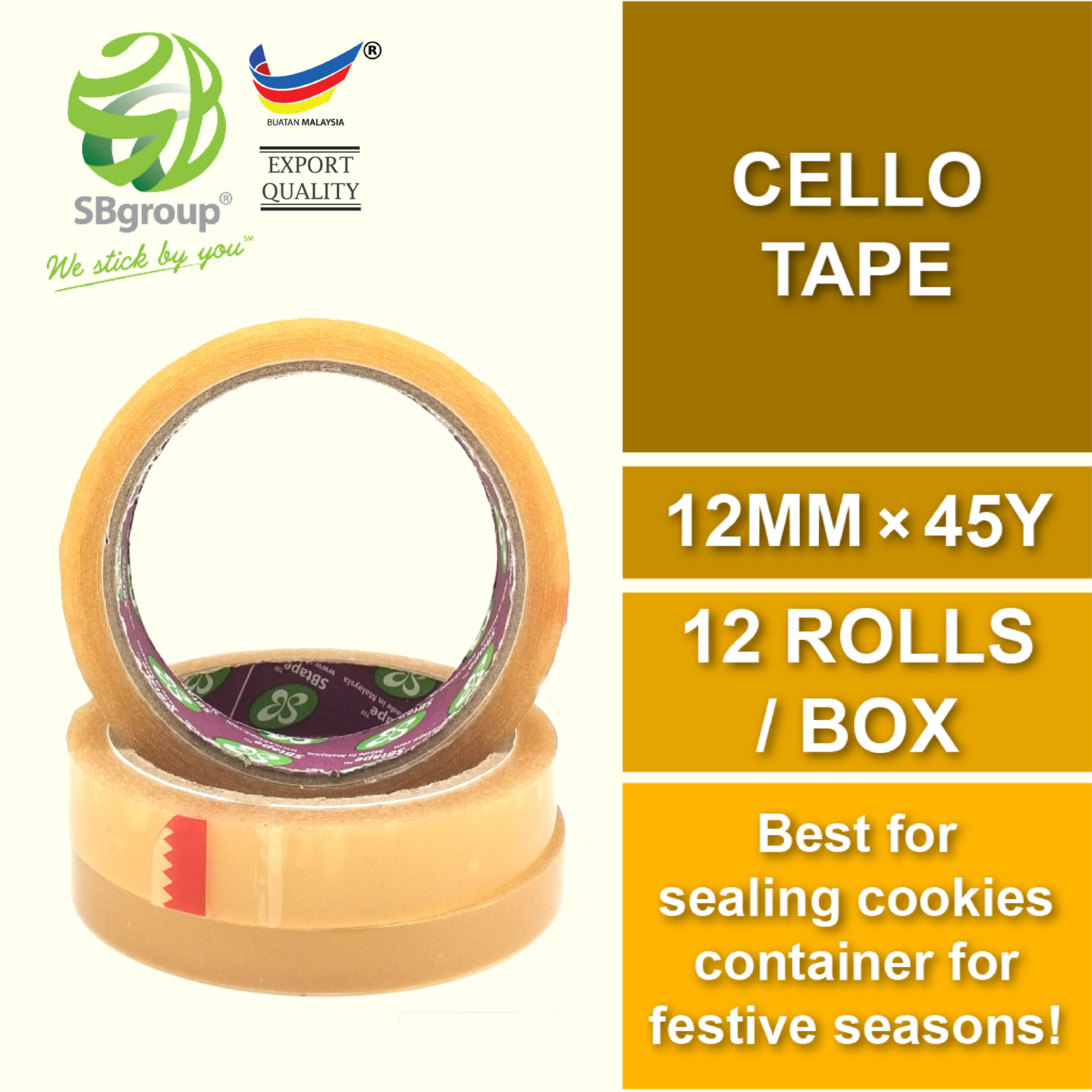 Cello Tape [24mm x 45y] - SB Tape Group